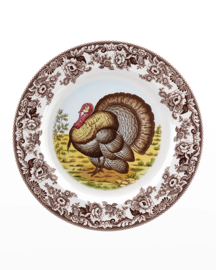 Spode Woodland Turkey Round Platter | Neiman Marcus