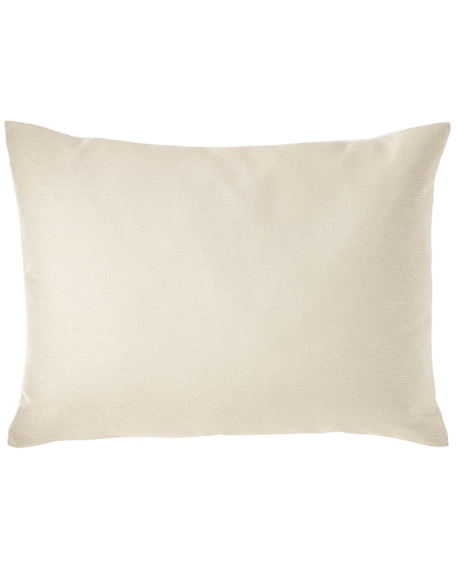 Fino Lino Linen & Lace Sassolino King Sham with Polivia Backing ...