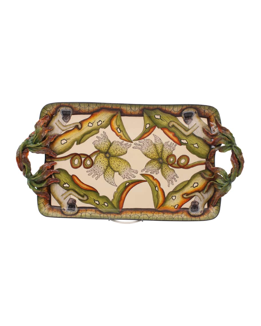 Ardmore Ceramic Art Monkey Tray | Neiman Marcus
