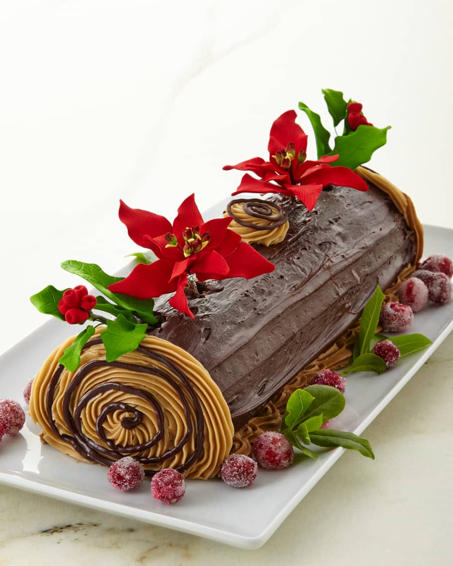 Frosted Art Bakery Buche de Noel Cake, For 12-24 People | Neiman Marcus