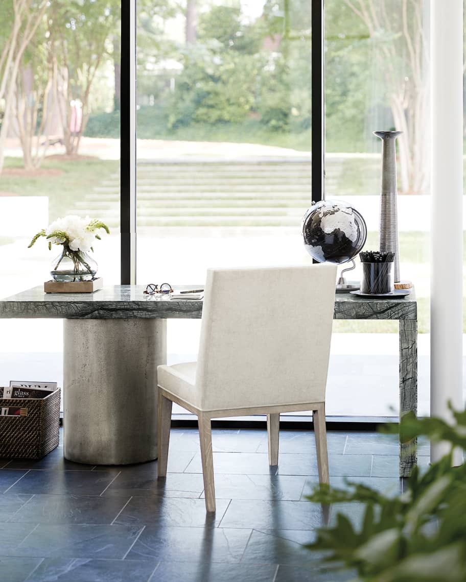 Bernhardt Linea Pedestal Writing Desk | Neiman Marcus