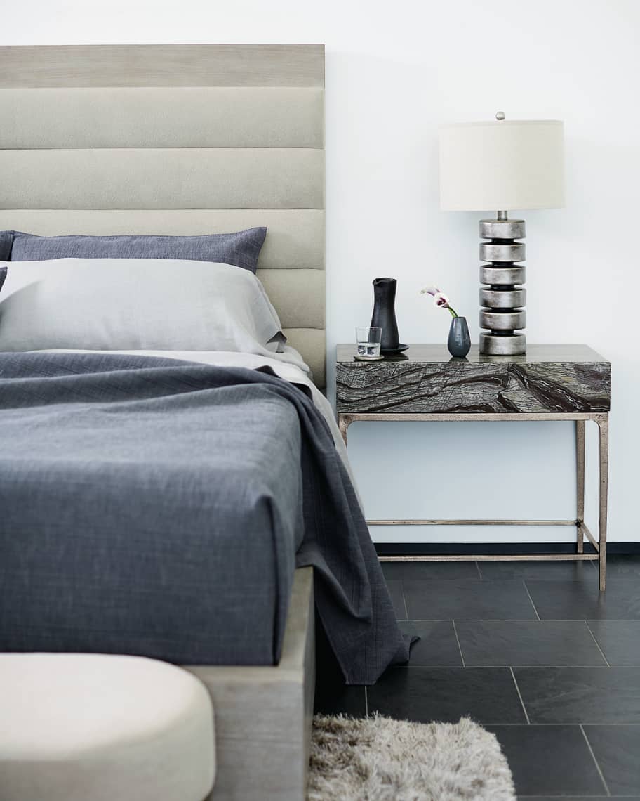 Bernhardt Linea Black Forest Marble Night Stand | Neiman Marcus