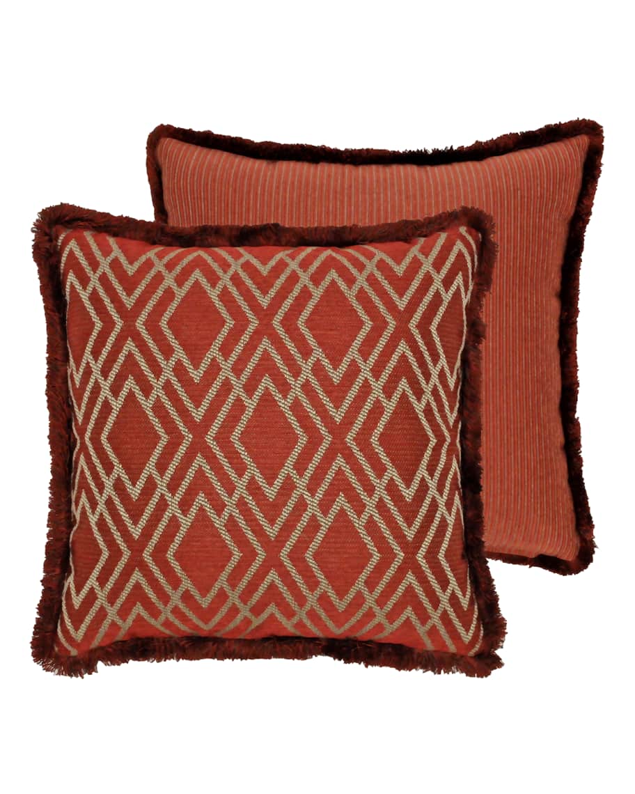 Rose Tree Harrogate Woven Decorative Pillow | Neiman Marcus