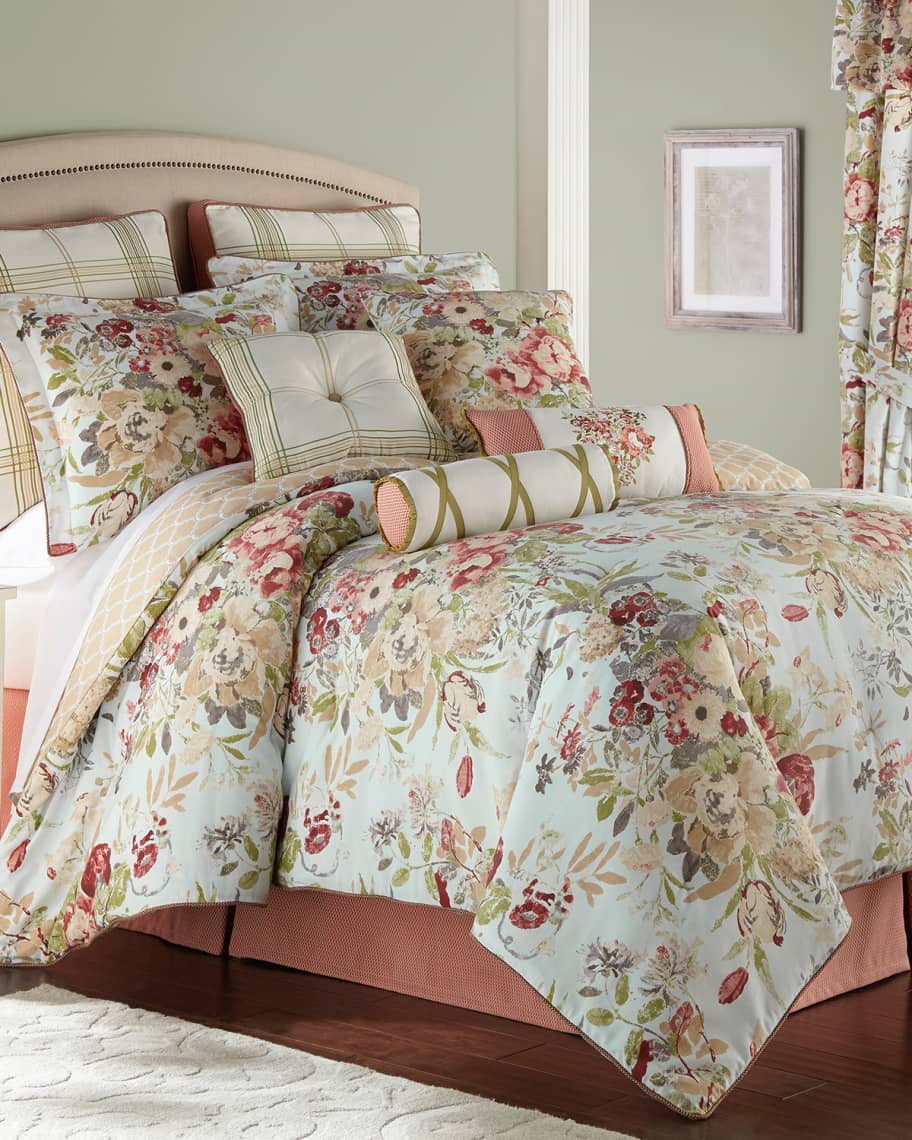 Rose Tree Lorraine 4-Piece Comforter Set, KING | Neiman Marcus