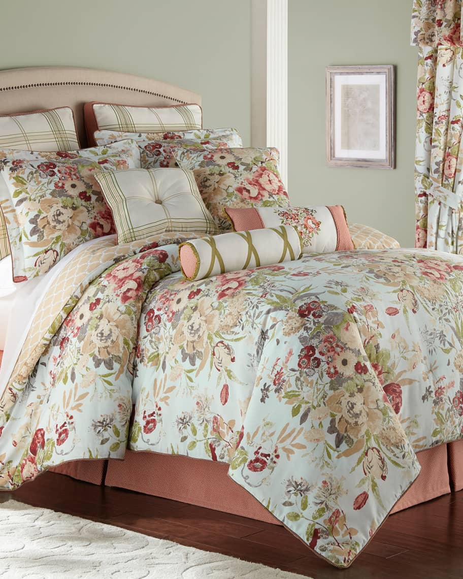 Rose Tree Lorraine 4-Piece Comforter Set, QUEEN | Neiman Marcus