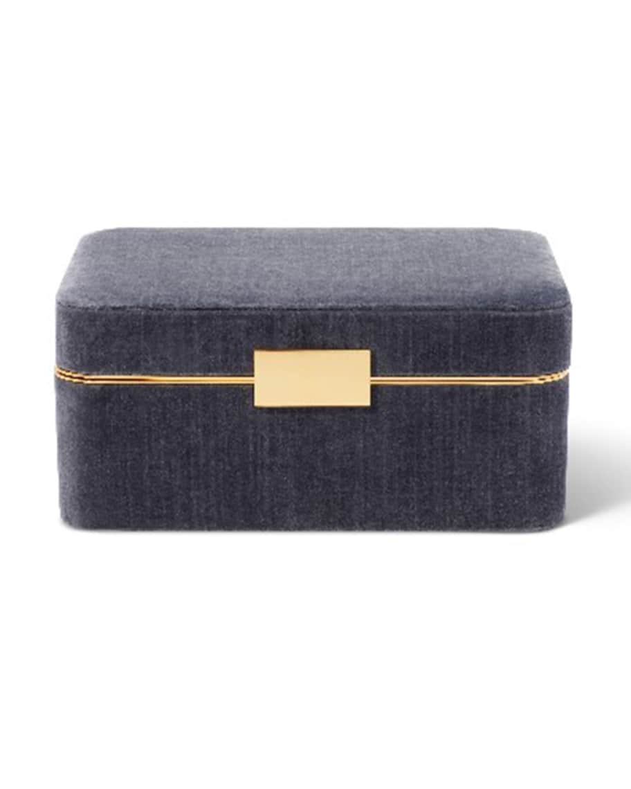 AERIN Beauvais Velvet Jewelry Box | Neiman Marcus