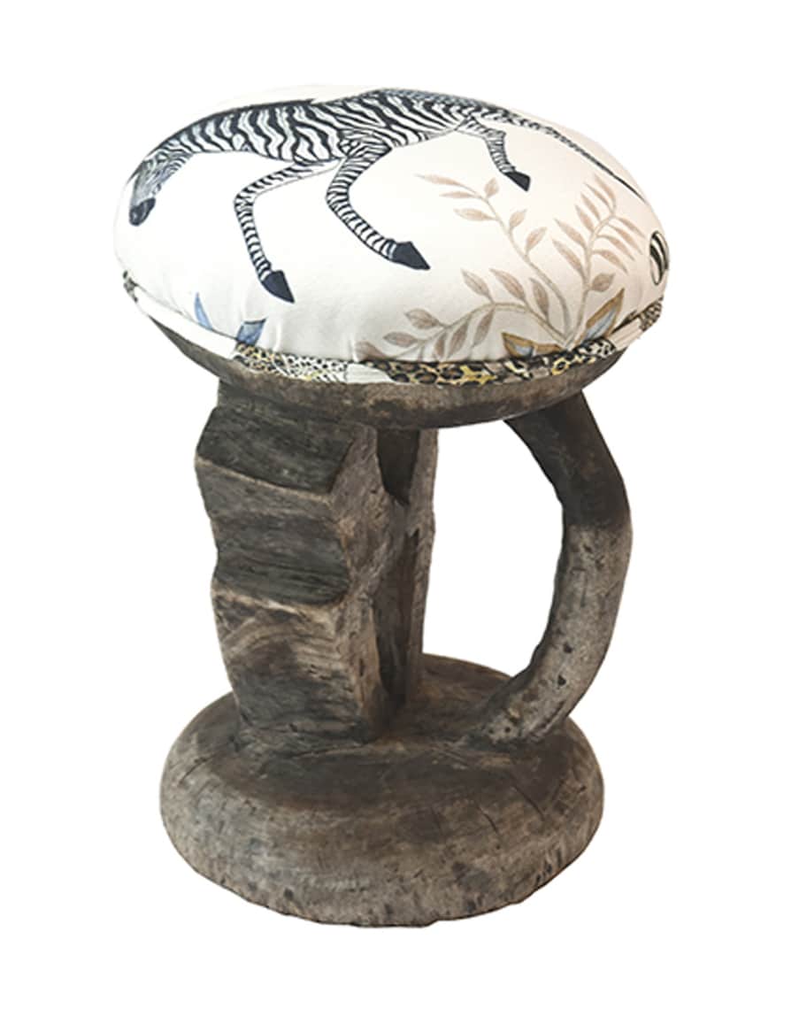 Ardmore Ceramic Art Stone Zebra Batonga Stool | Neiman Marcus