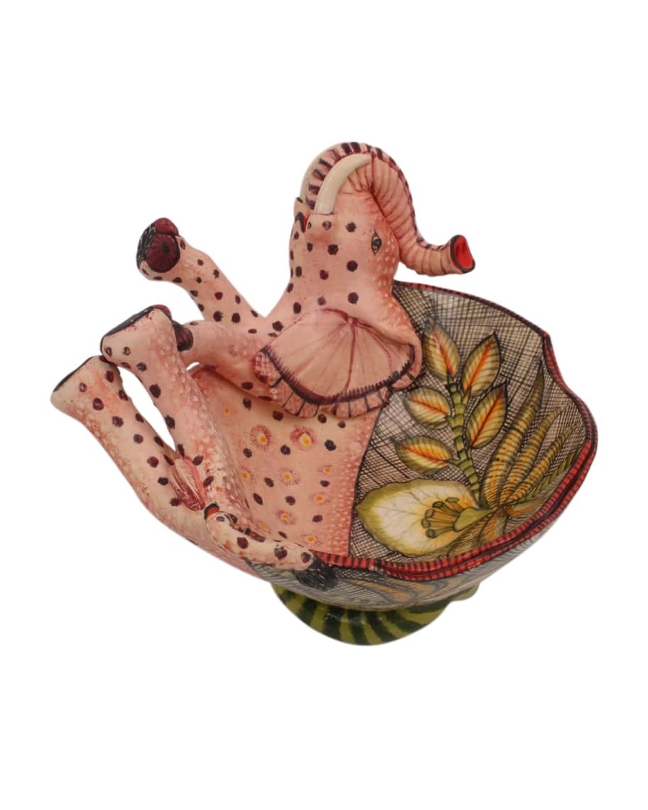 Ardmore Ceramic Art Elephant Bowl | Neiman Marcus