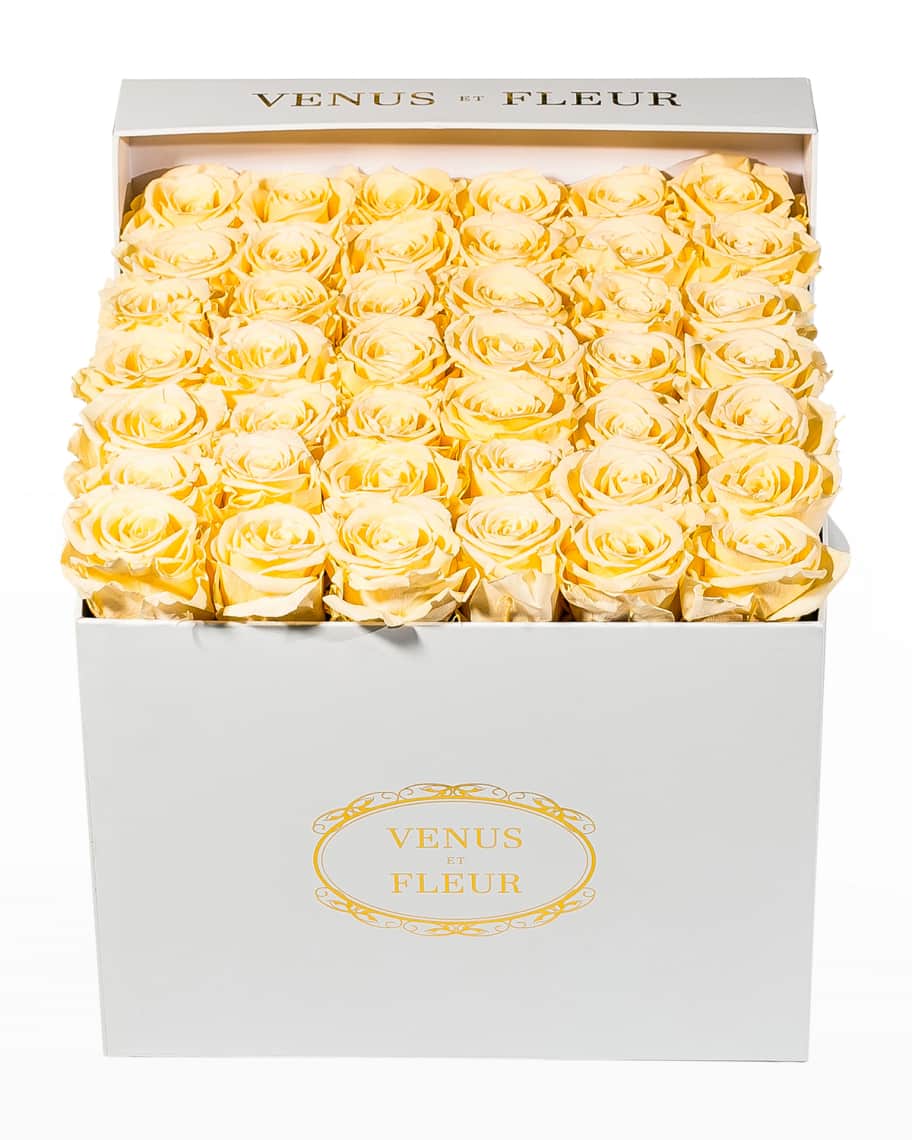 Venus ET Fleur Classic Large Square Rose Box | Neiman Marcus