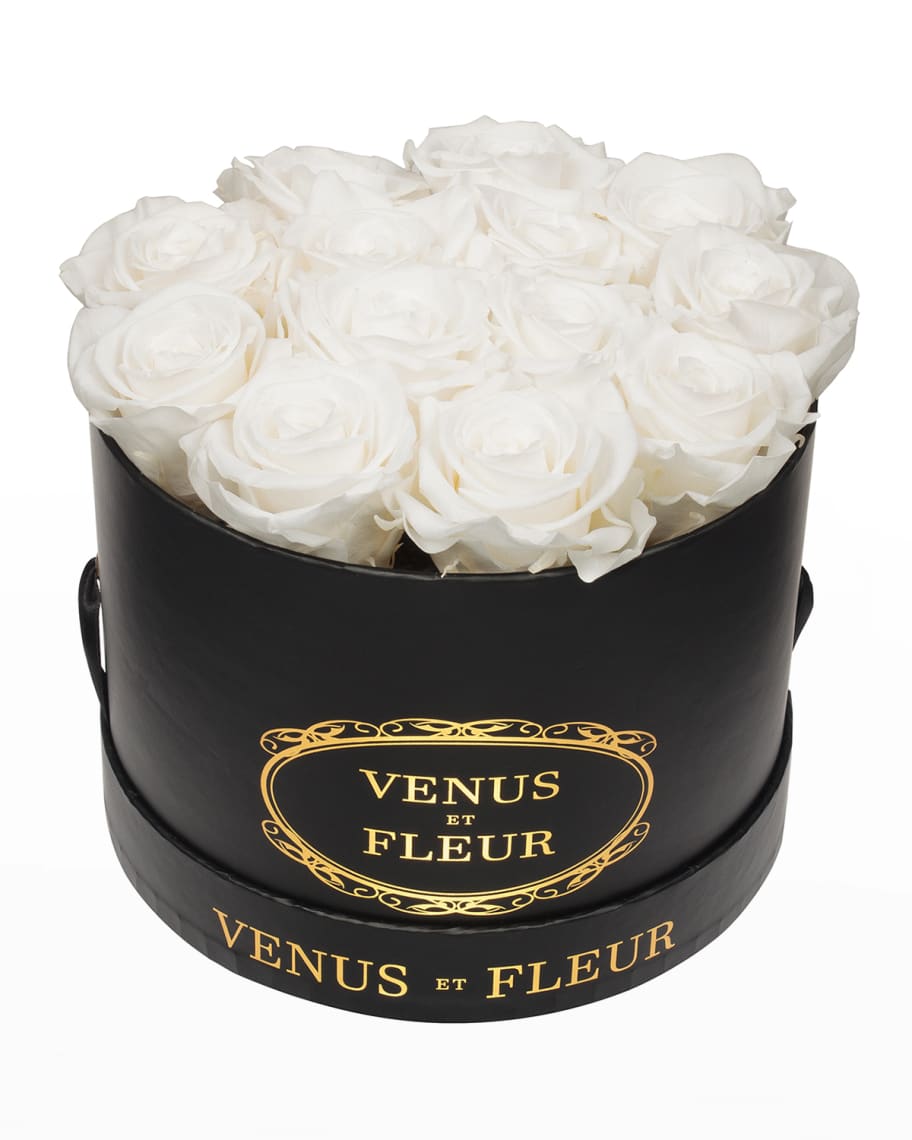Venus ET Fleur Classic Small Round Rose Box | Neiman Marcus