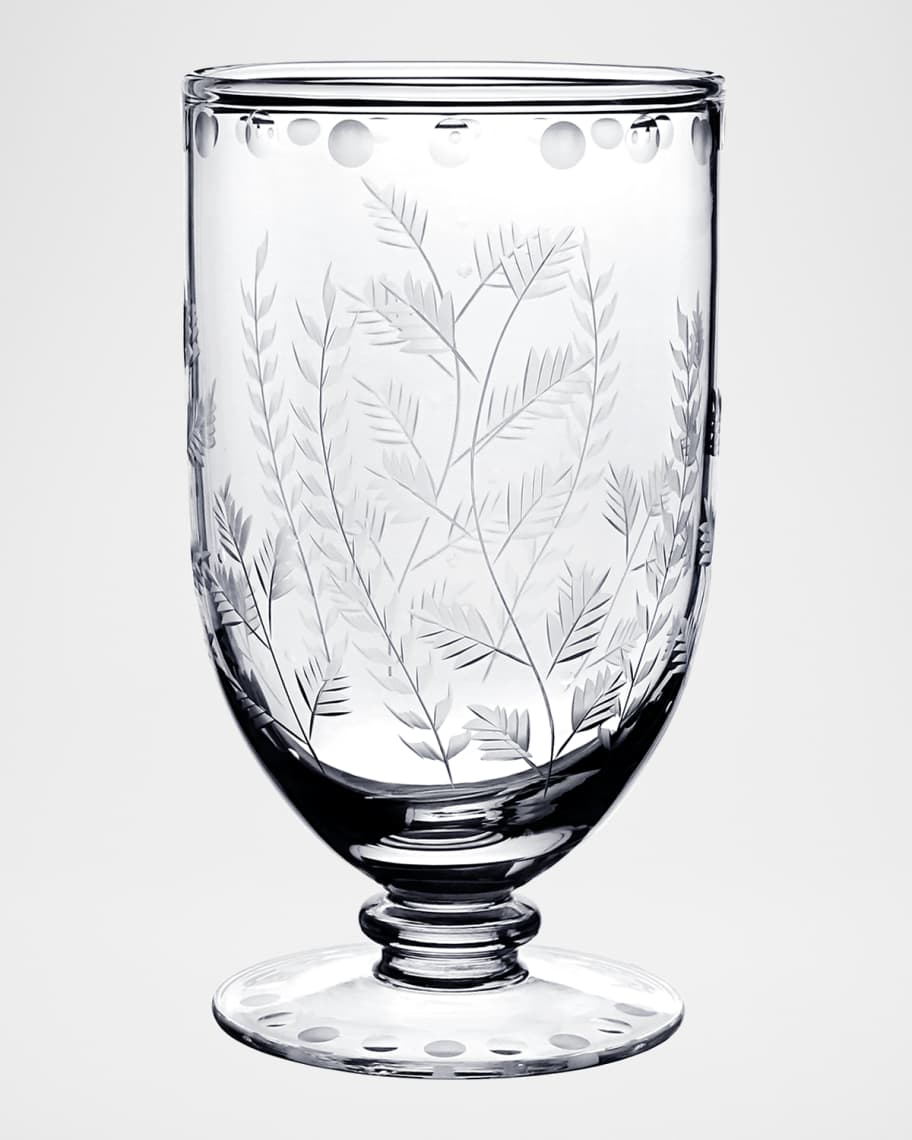 William Yeoward Crystal Fern Footed 7" Vase | Neiman Marcus