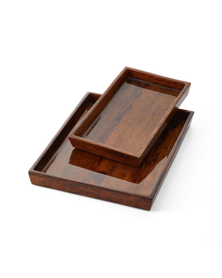 Pigeon and Poodle Varadero Dark Stain Nesting Trays | Neiman Marcus