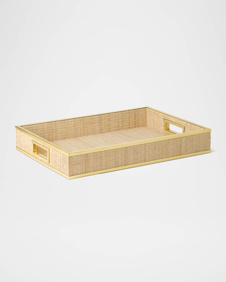 AERIN Colette Cane Tray | Neiman Marcus