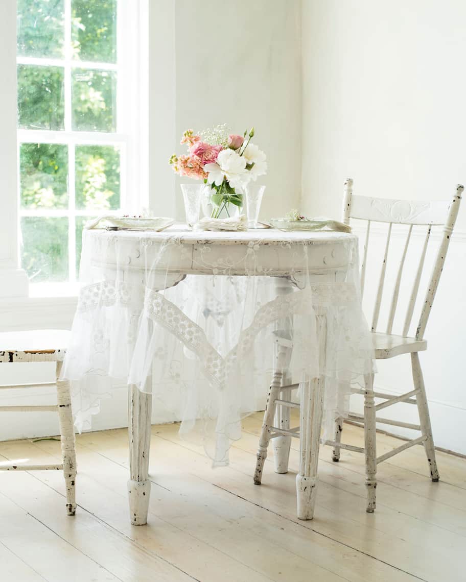 April Cornell Beloved Embroidered Breakfast Tablecloth | Neiman Marcus