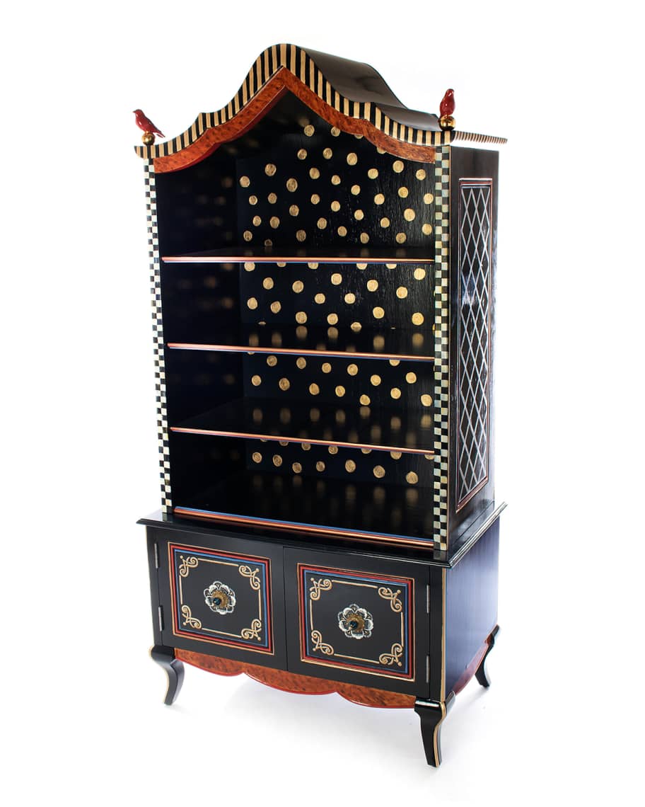 MacKenzie-Childs Bluetopia Bookcase | Neiman Marcus