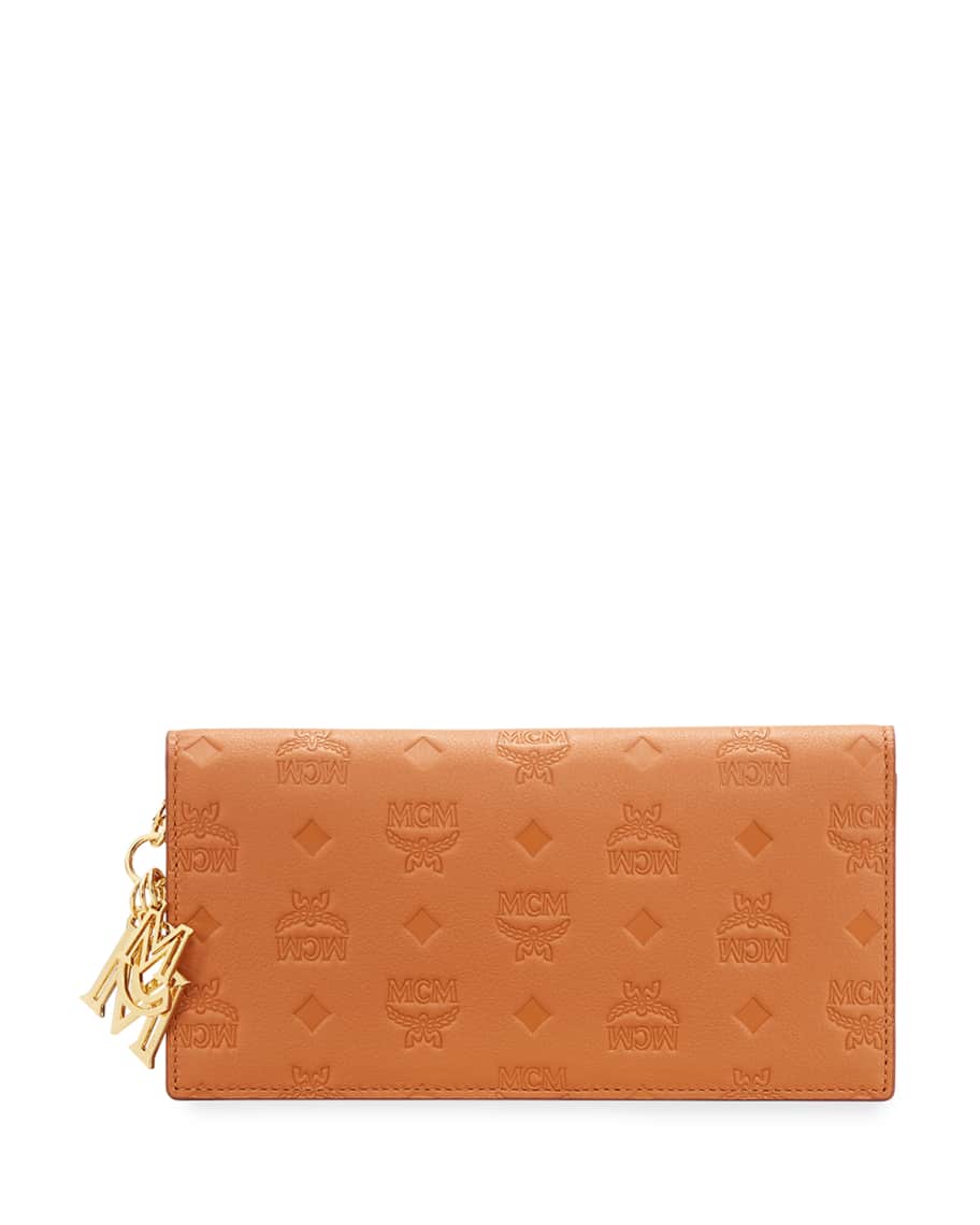 MCM Klara Monogrammed Leather Wallet | Neiman Marcus