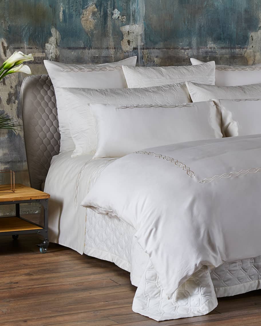 Frette at Home Boho Embroidery King Sheet Set | Neiman Marcus