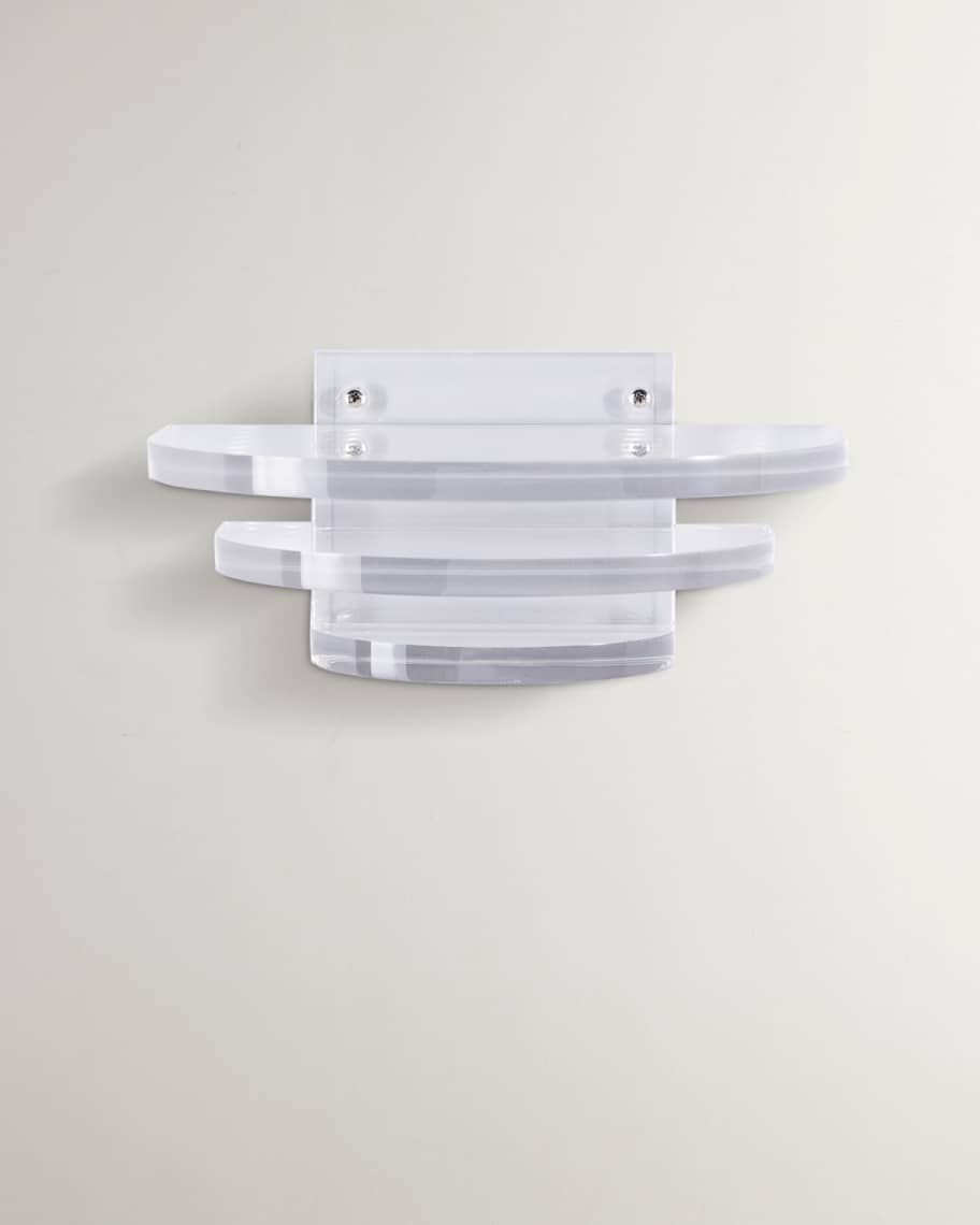 Port 68 Rounded Clear Lucite Shelf | Neiman Marcus