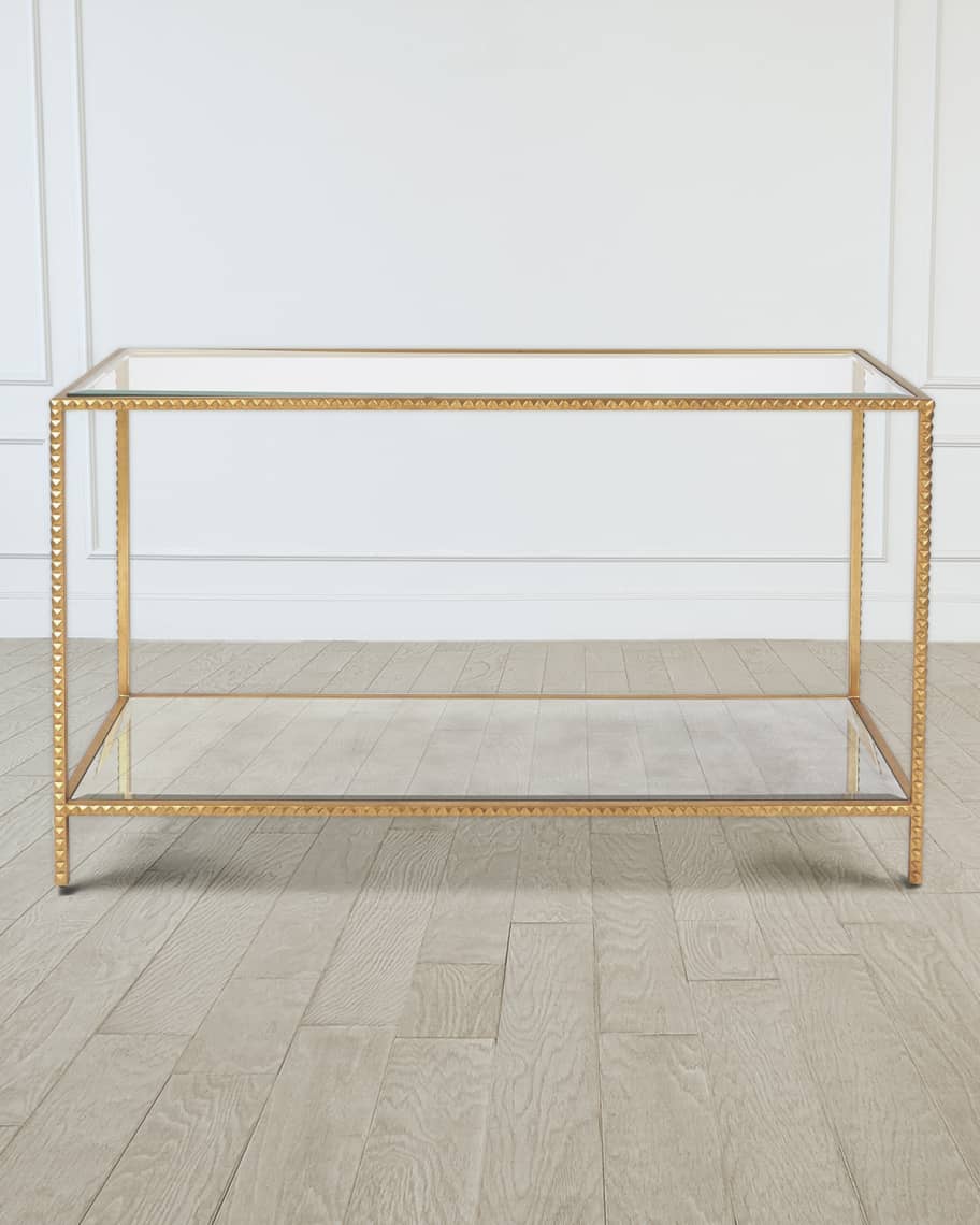 William D. Scott for Global Views Stud Console Table | Neiman Marcus