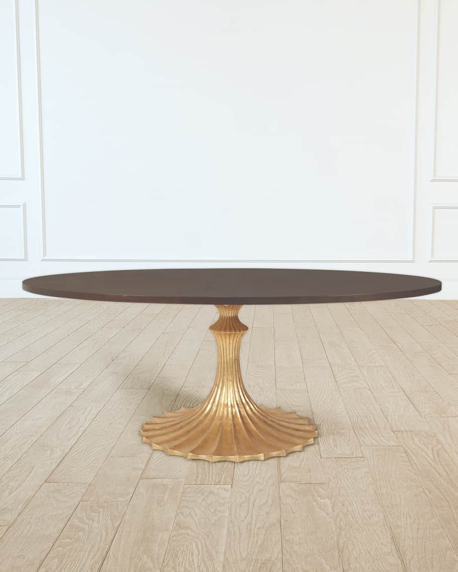 William D. Scott for Global Views Flute Dining Table, 78" | Neiman Marcus