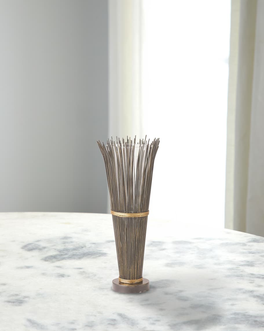 William D Scott for Global Views Small Wire Vase | Neiman Marcus