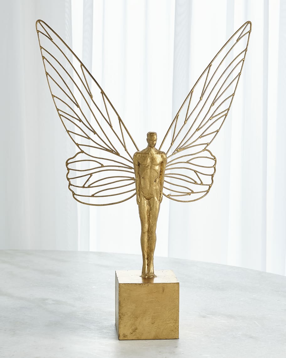 William D Scott for Global Views Winged Man Sculpture | Neiman Marcus