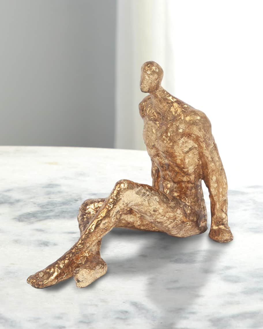 William D Scott for Global Views Sitting with Legs Crossed Sculpture ...