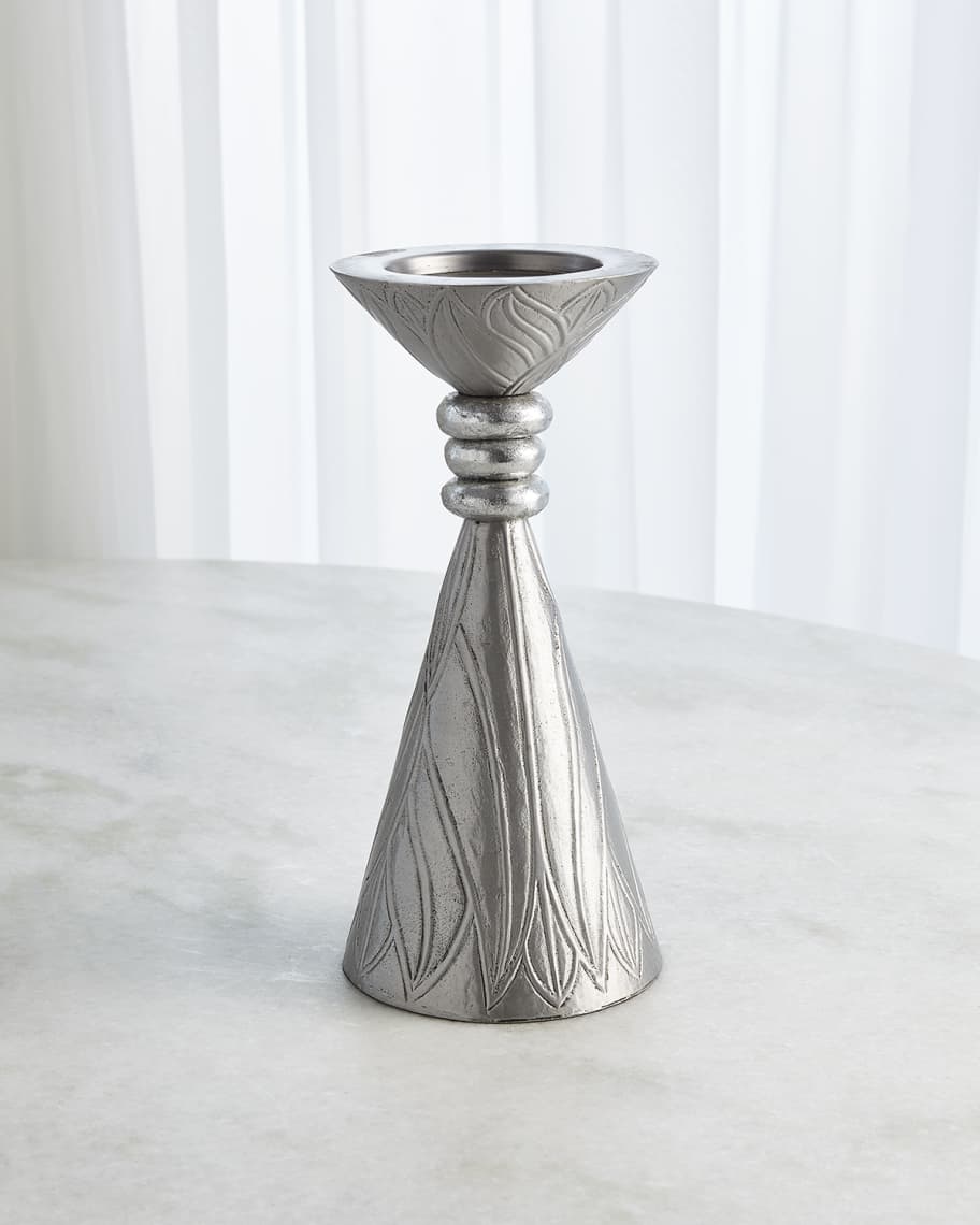 William D Scott for Global Views Large Leaf Candle Holder | Neiman Marcus
