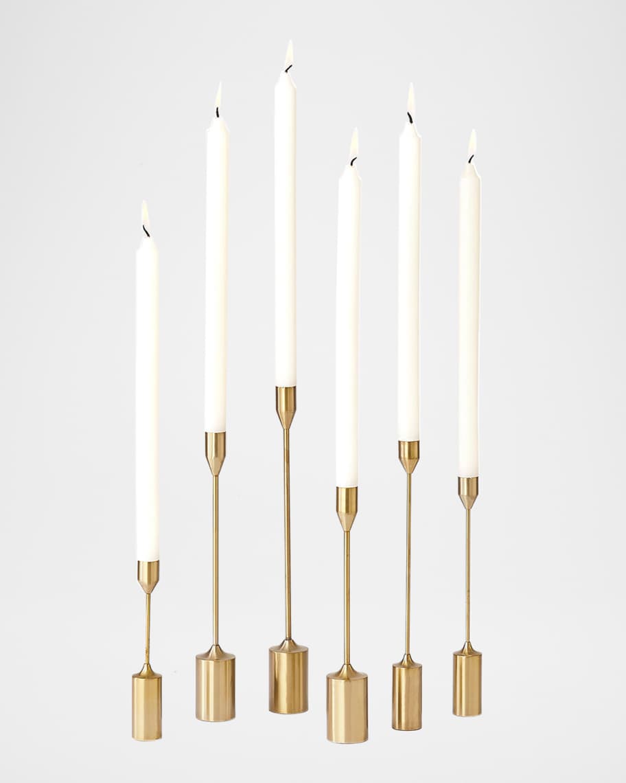 William D Scott for Global Views Taper Candleholders, Set of 6 | Neiman ...