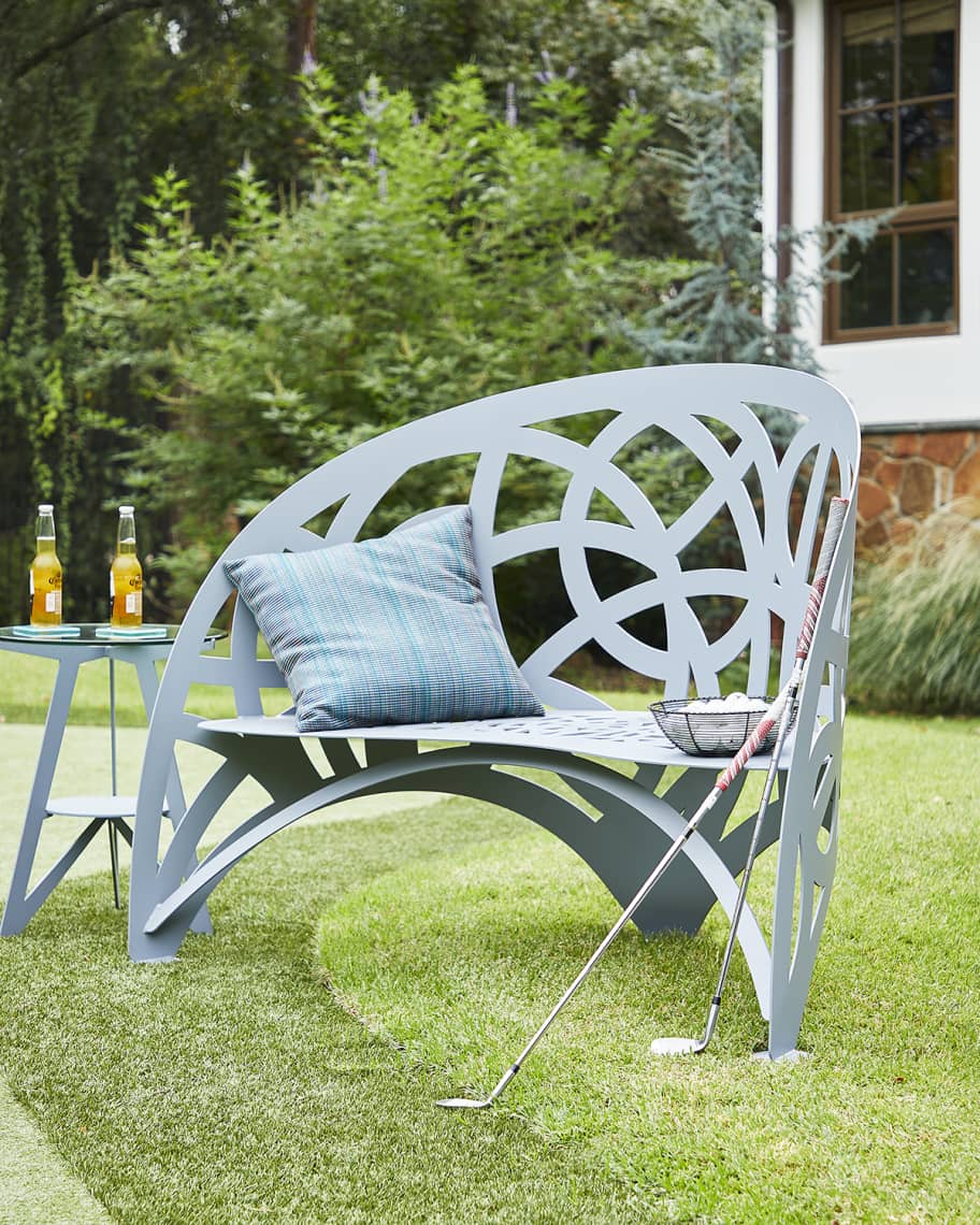 Cricket Forge Arc Outdoor Bench | Neiman Marcus