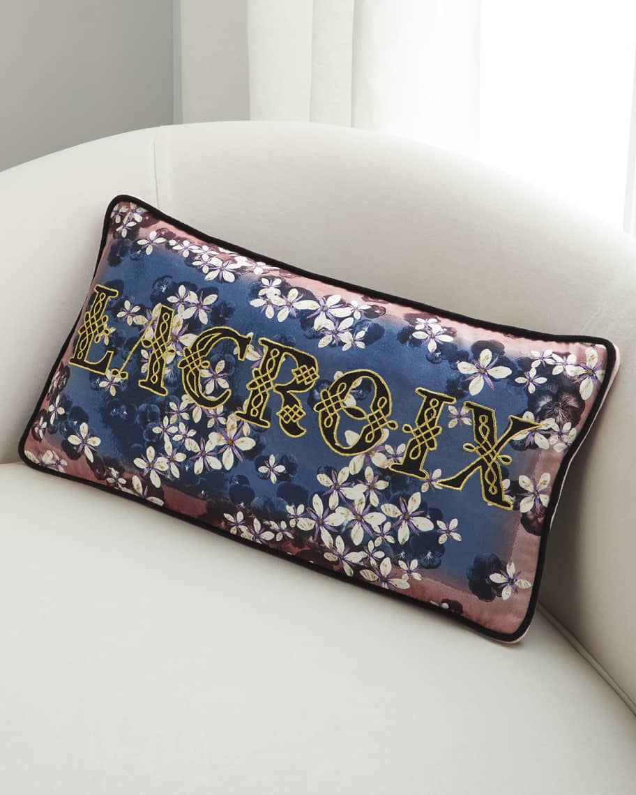 Christian Lacroix Lacroix Cherry Bleu Denim Pillow | Neiman Marcus