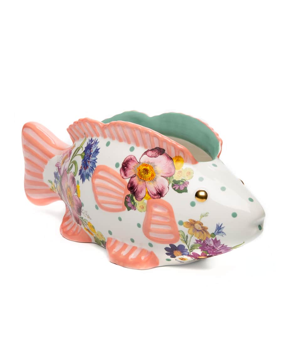 MacKenzie-Childs Small Flower Market Fish Planter | Neiman Marcus