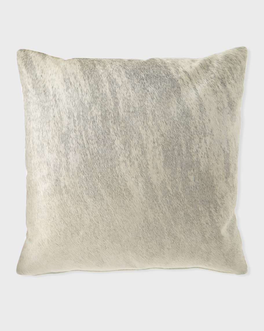 Massoud Brindle Hair Hide Gray Pillow, 22"Sq. | Neiman Marcus