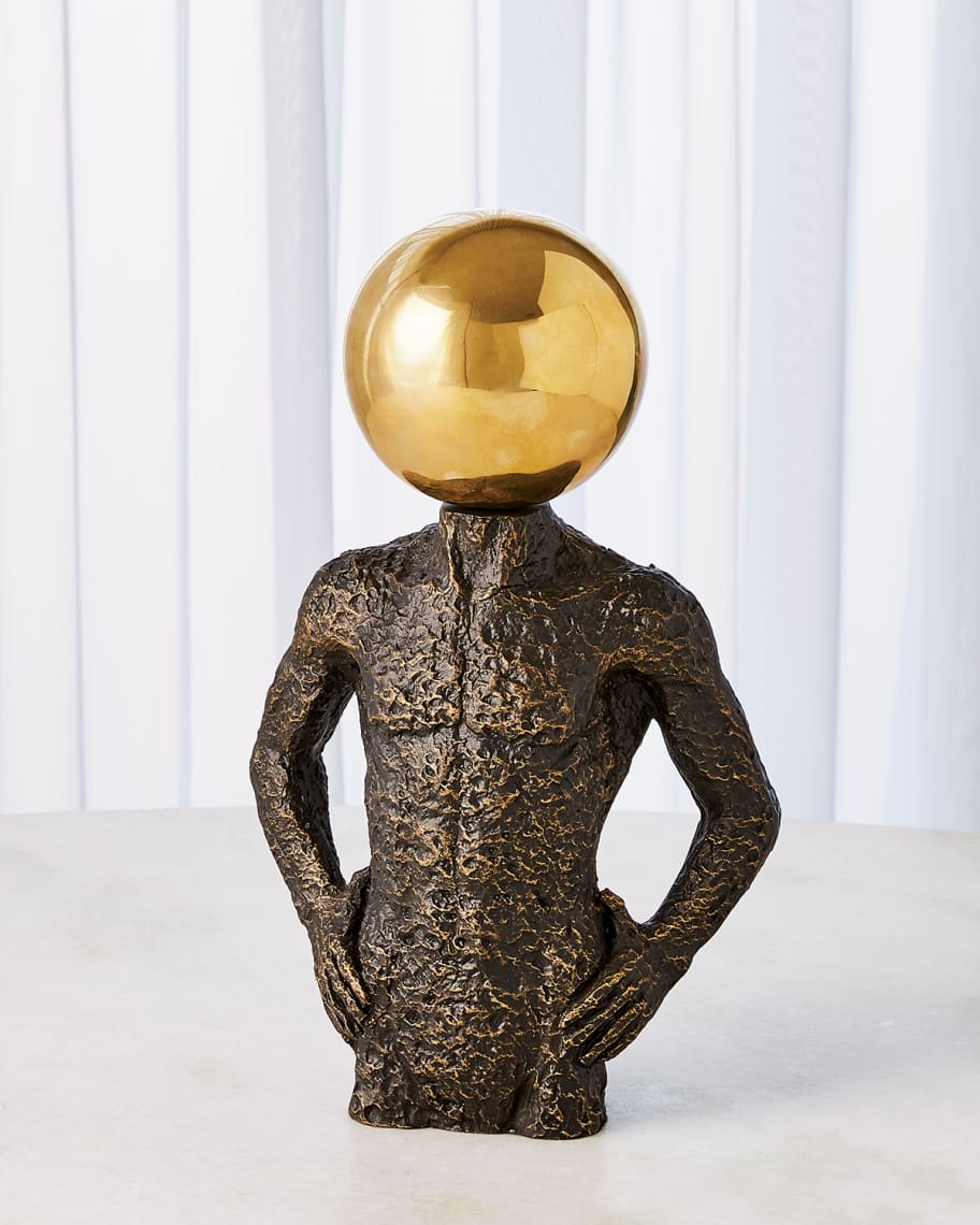 Global Views Round Metric Head Sculpture | Neiman Marcus