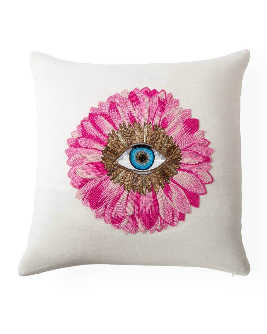 Jonathan Adler Petals Beaded Pillow | Neiman Marcus