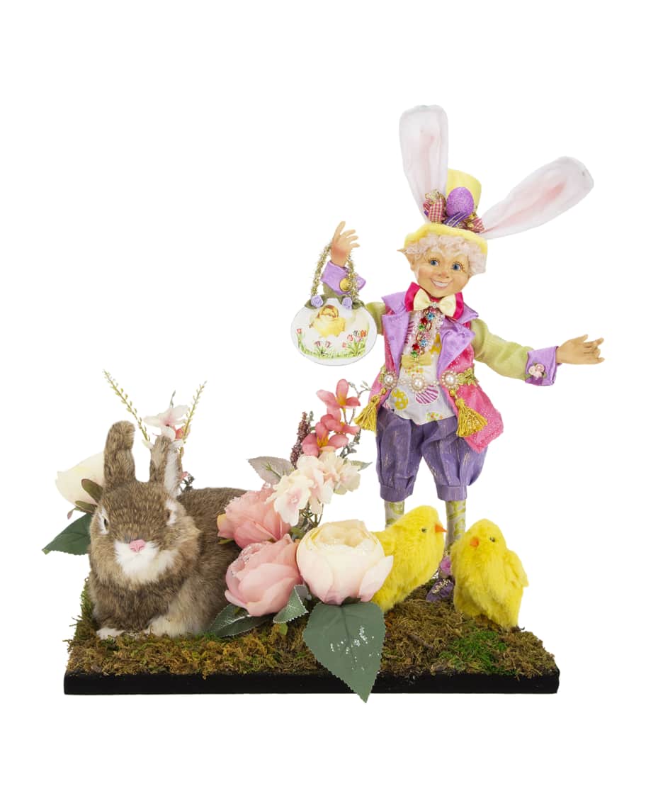 Mark Roberts Spring Elfin w/ Rabbit & Chicks Arrangement - Large ...