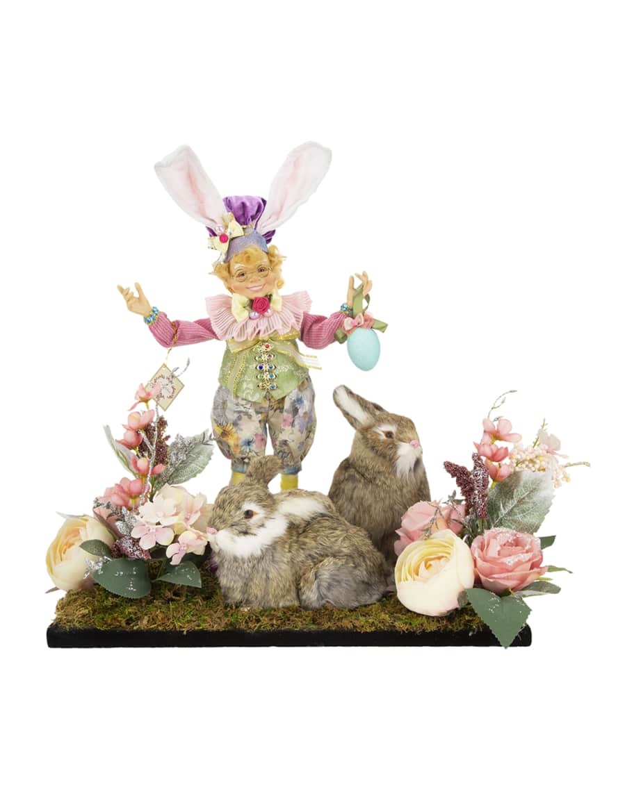 Mark Roberts Spring Elfin w/ Rabbits Arrangement - Large | Neiman Marcus