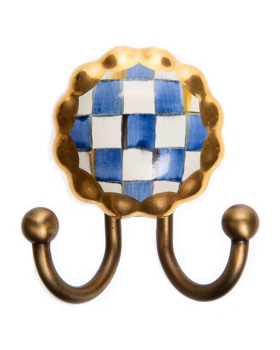 MacKenzie-Childs Royal Check Hook | Neiman Marcus