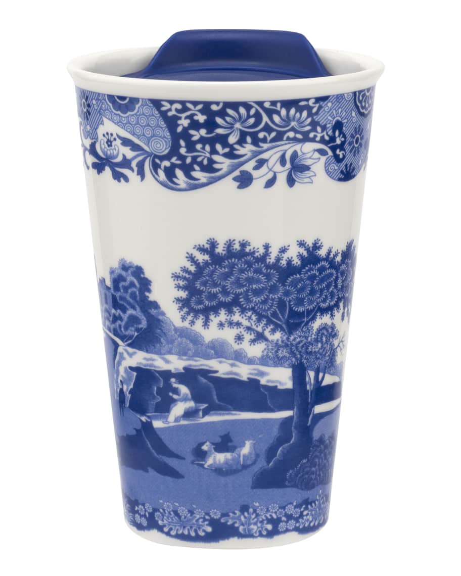 Spode Blue Italian Travel Mug | Neiman Marcus