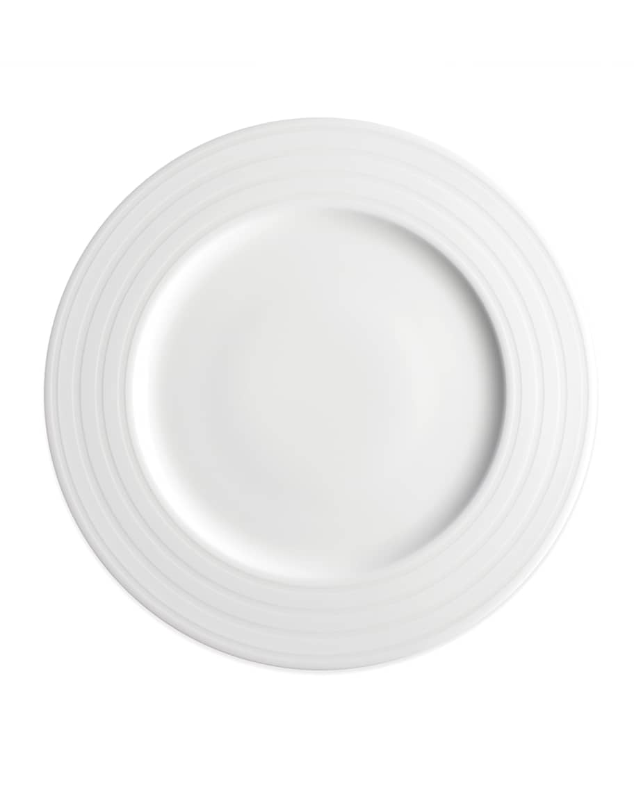 Caskata Cambridge Stripe White Rimmed Dinner Plates, Set of 4 | Neiman ...