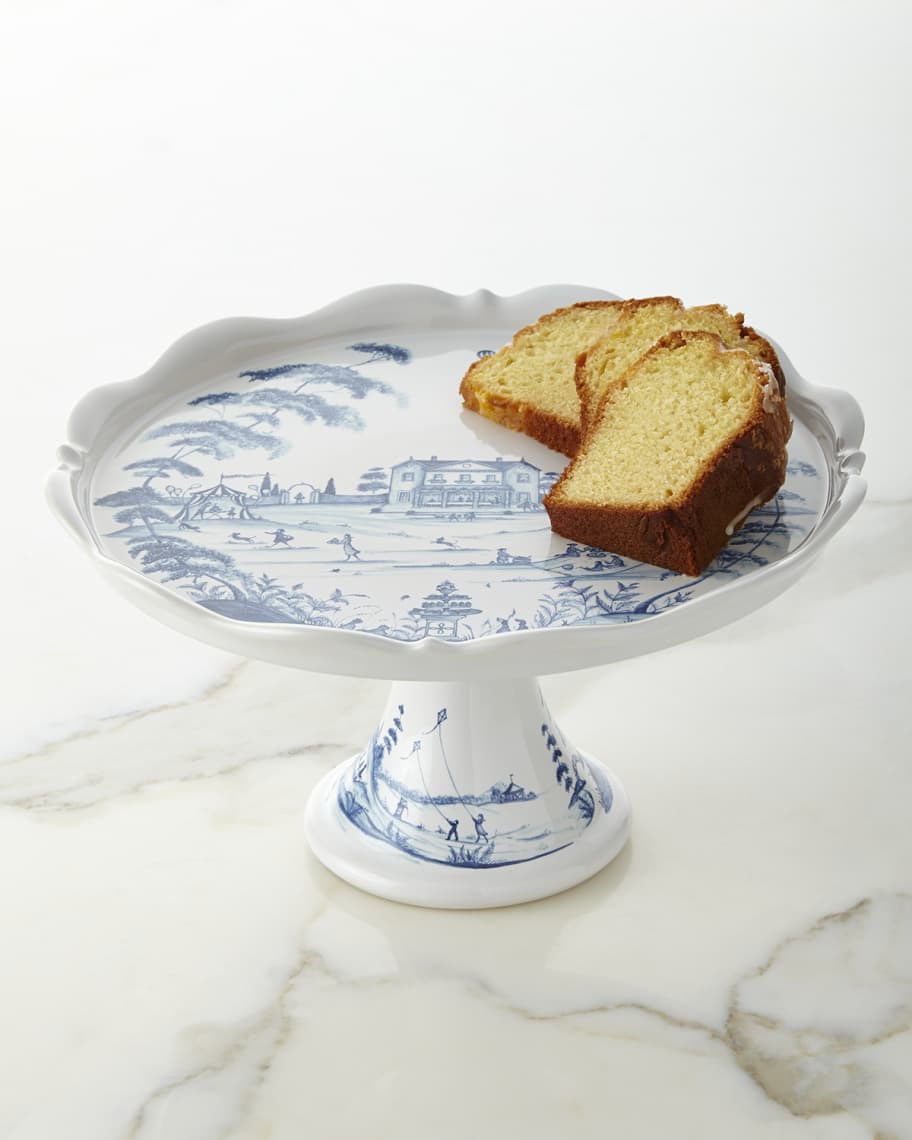 Juliska Country Estate Delft Blue Cake Stand | Neiman Marcus