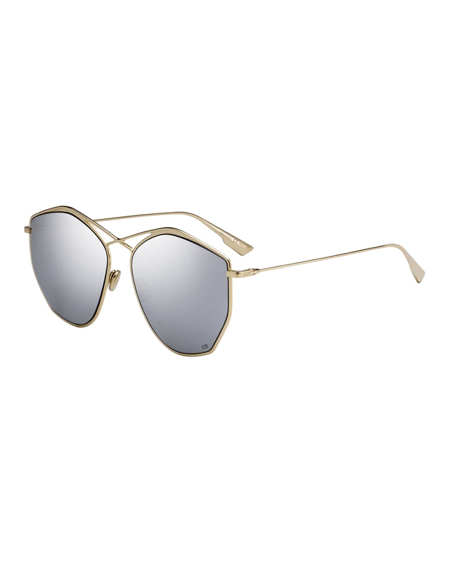 DIOR Stell4 Mirrored Crisscross Sunglasses | Neiman Marcus