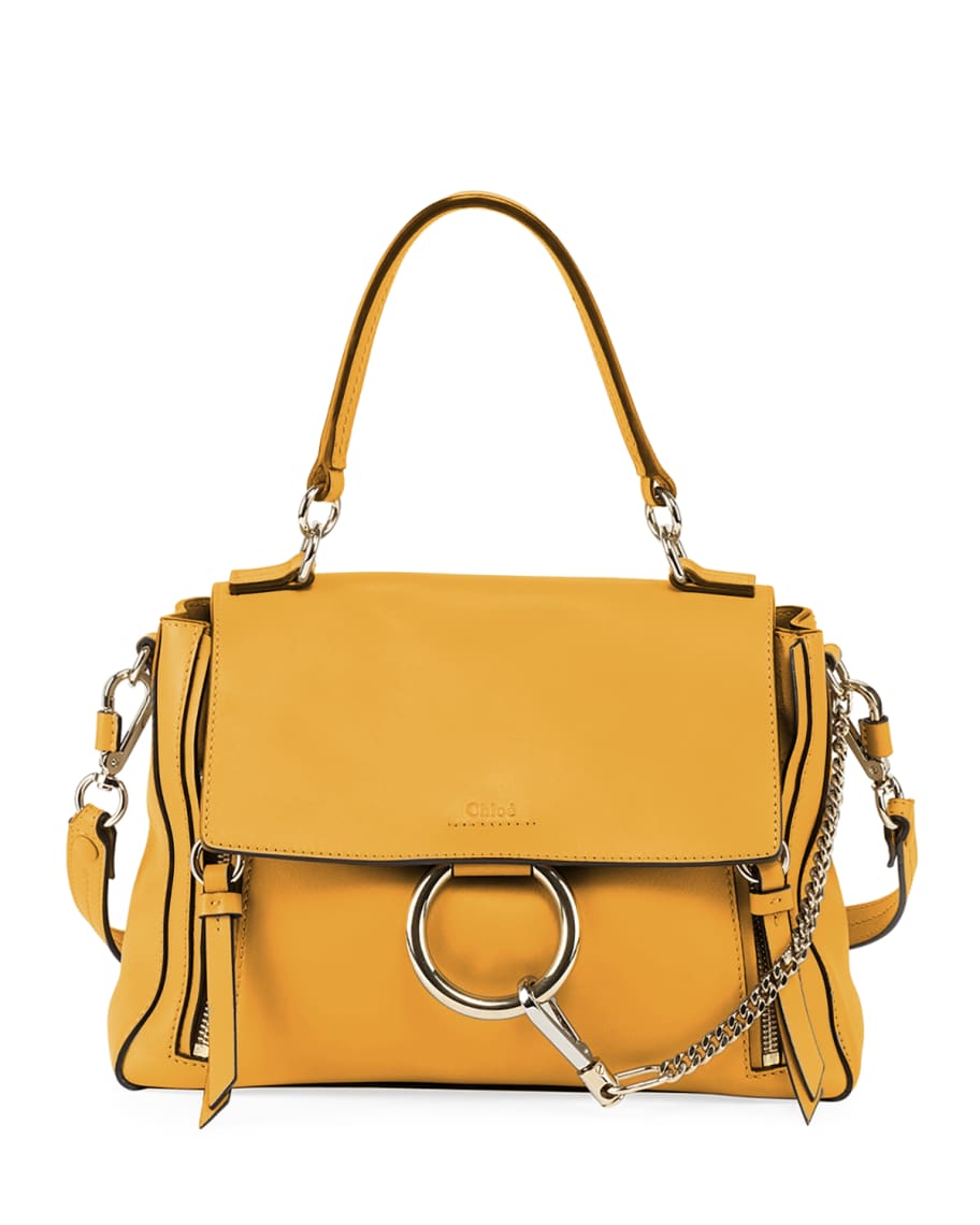 Chloe Faye Daye Mini Leather/Suede Shoulder Bag | Neiman Marcus