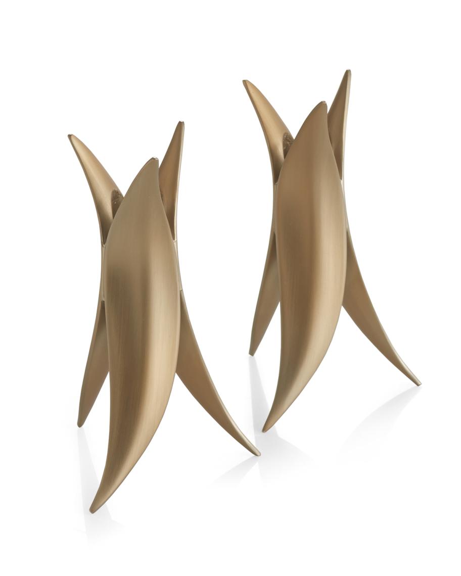 Nambe Eco Candlestick Holders, Set of 2 | Neiman Marcus