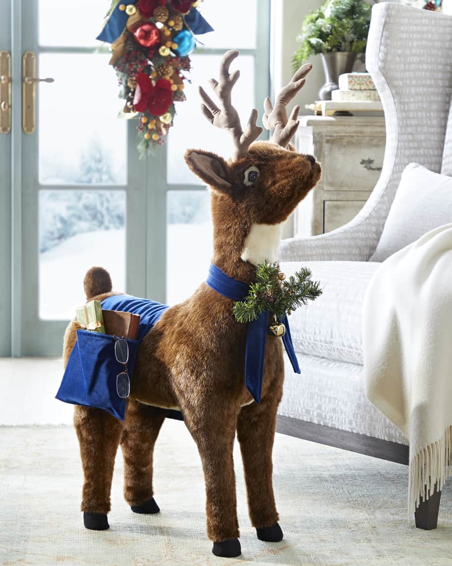 Ditz Designs By The Hen House Reindeer Footrest | Neiman Marcus