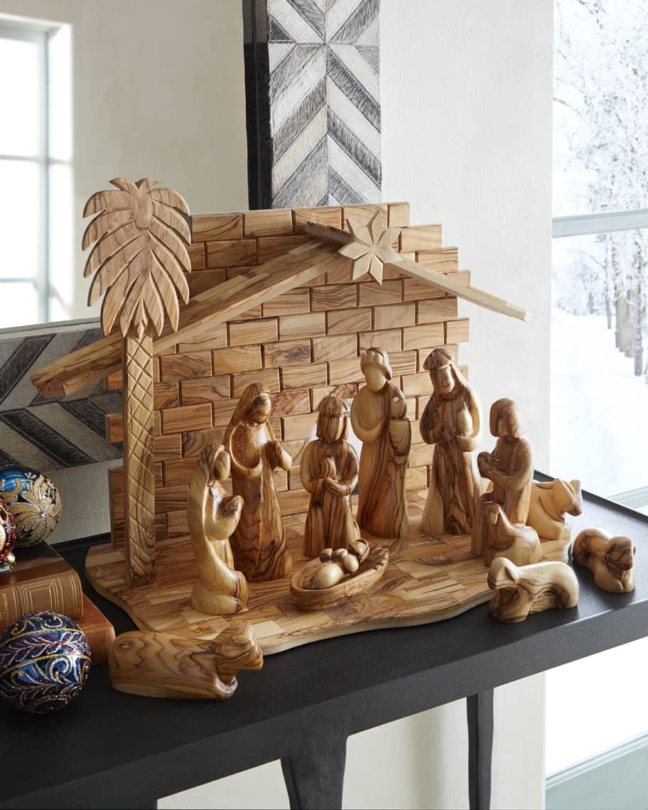 Bethlehem Star Large Nativity Set with Crib | Neiman Marcus