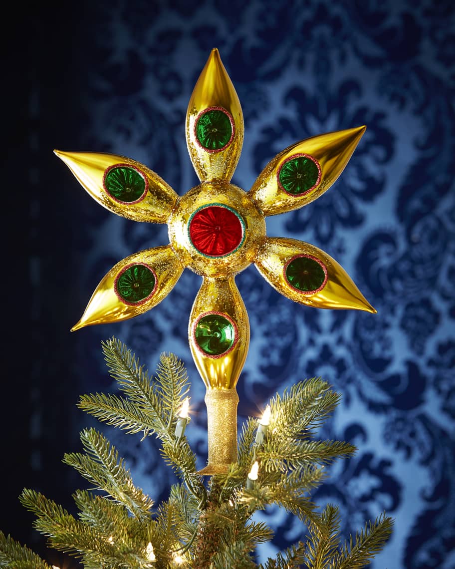 Large Gold Christmas Tree Topper | Neiman Marcus