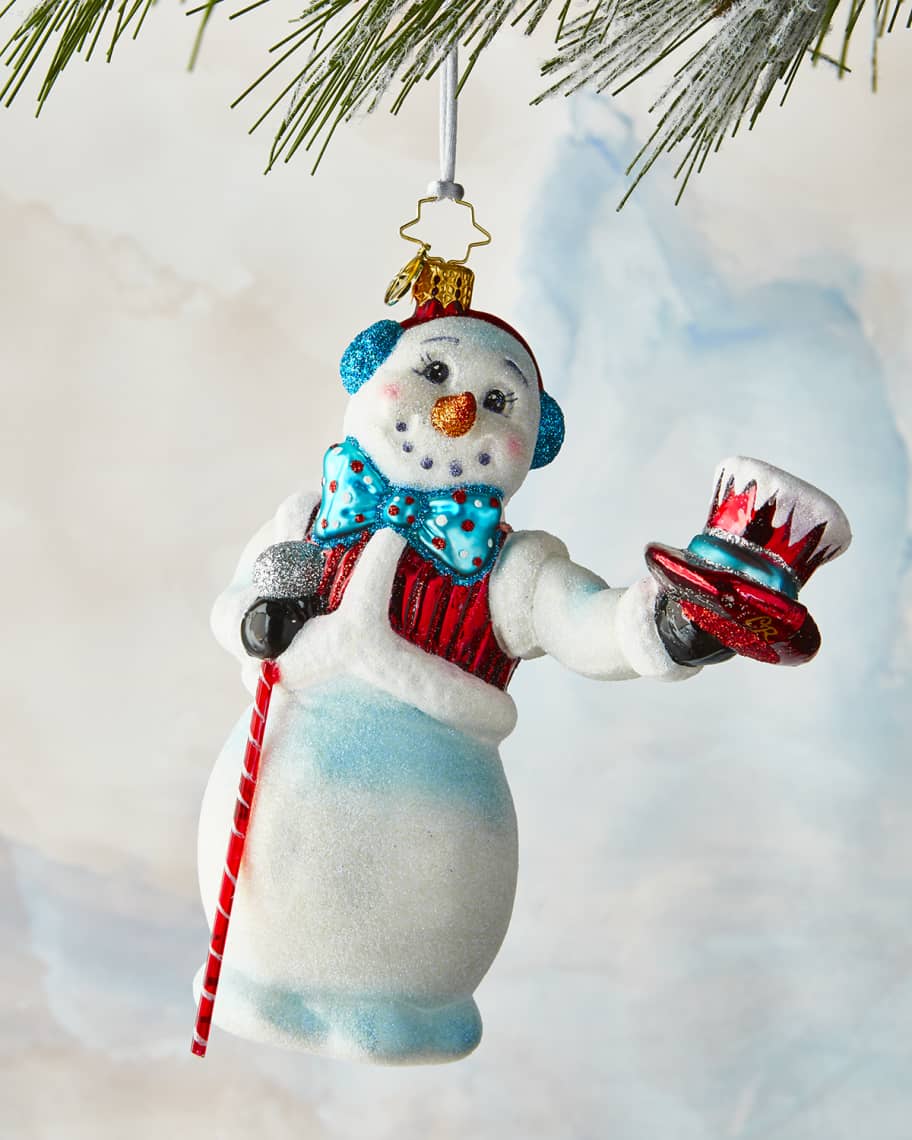 Christopher Radko Hats Off Snowman Ornament | Neiman Marcus