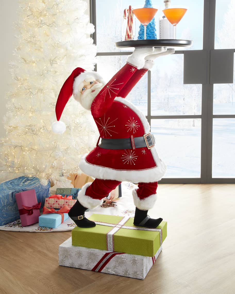 Katherine's Collection Santa Butler with Tray | Neiman Marcus