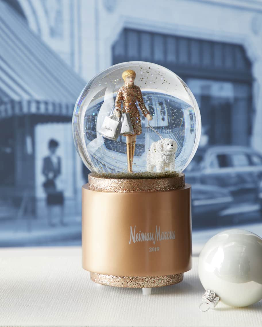2019 Shopping Lady Snow Globe | Neiman Marcus